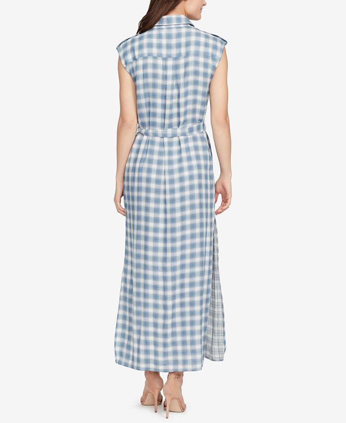 WILLIAM RAST Plaid Sleeveless Shirtdress - Macy's