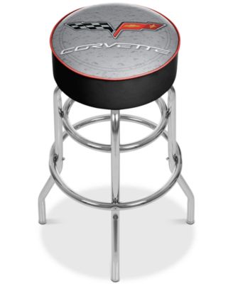 Corvette C6 Padded Bar Stool - Silver - Macy's