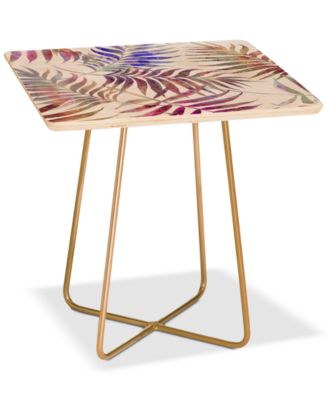 Deny Designs Reeya Tropical White Square Side Table - Macy's