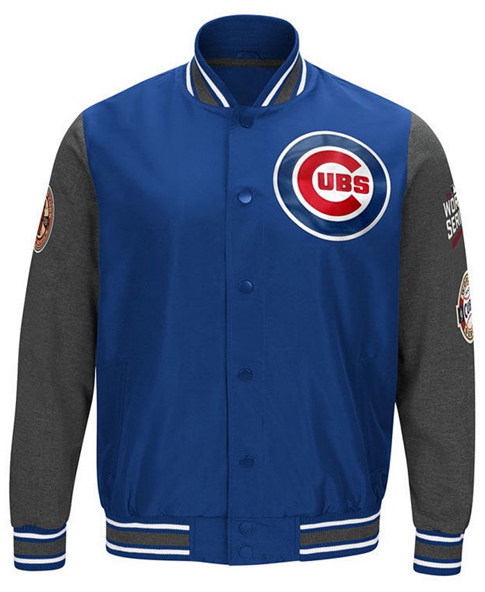 G-III Sports Men's Chicago Cubs Varsity Comm Patch Jacket - Macy's