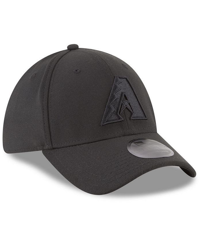 New Era Arizona Diamondbacks Blackout 39THIRTY Cap - Macy's