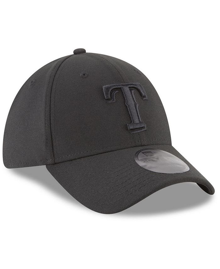 New Era Texas Rangers Blackout 39THIRTY Cap - Macy's