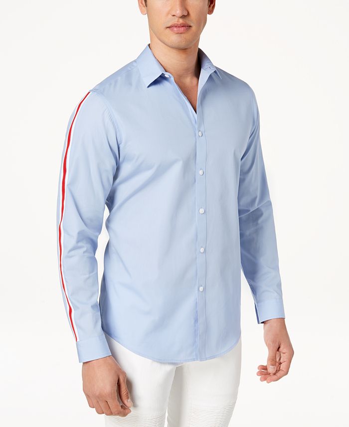 INC International Concepts I.N.C. Men's Sleeve Striped Shirt, Created ...