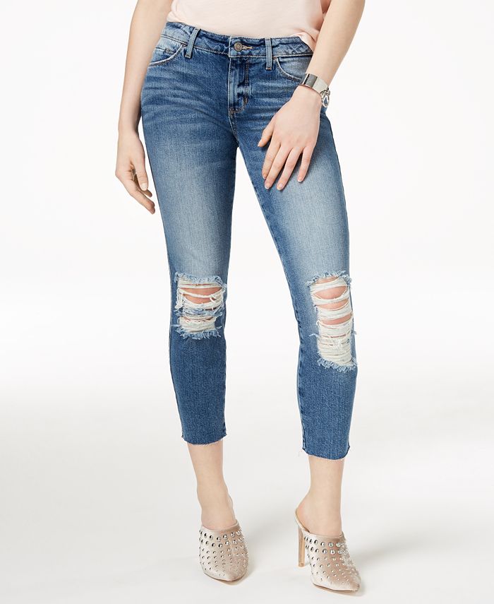 GUESS Ripped Skinny Jeans - Macy's