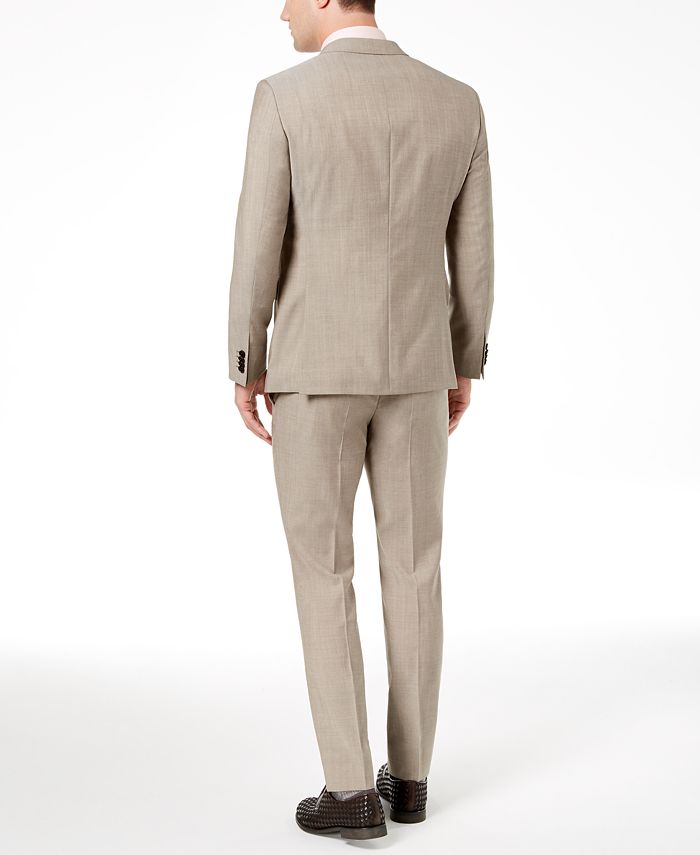 Hugo Boss HUGO Men's Modern-Fit Tan Solid Textured Suit - Macy's