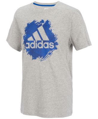 adidas Big Boys Logo-Print Cotton T-Shirt - Macy's