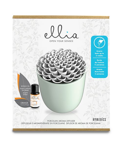 Homedics Ellia In Bloom Porcelain Aroma Diffuser - Personal Care - Bed ...