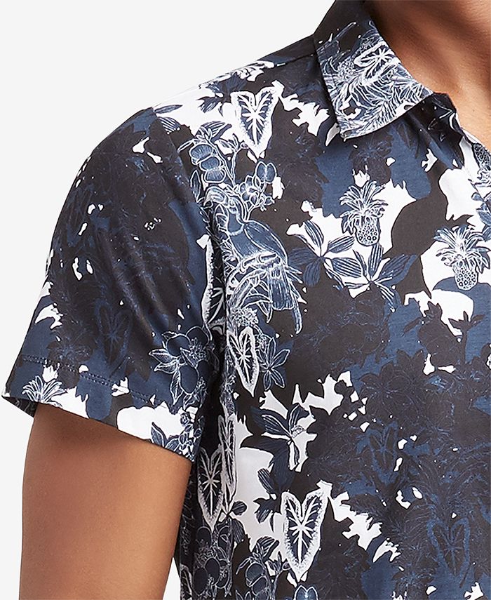 Kenneth Cole New York Kenneth Cole Men's Regular Fit Printed Polo - Macy's