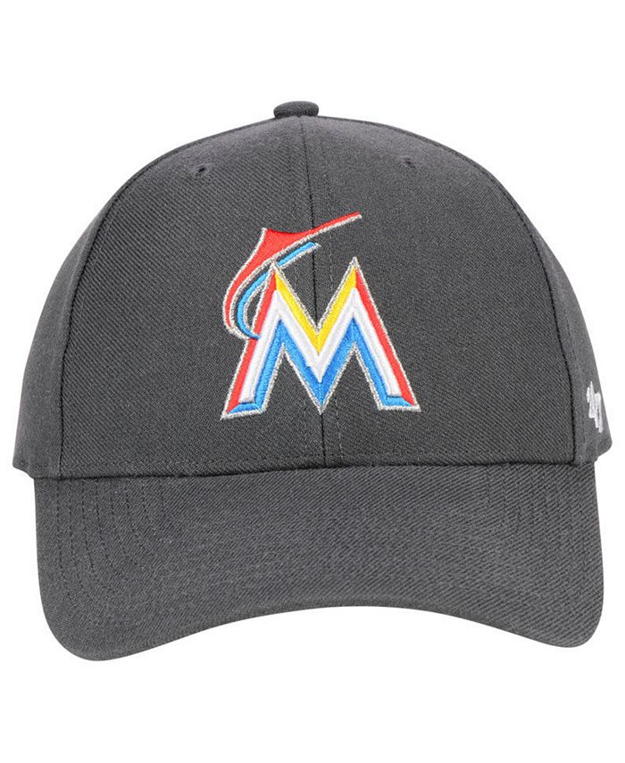 '47 Brand Miami Marlins Charcoal MVP Cap - Macy's