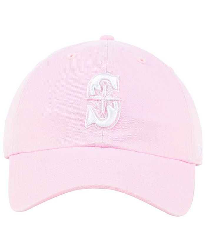 '47 Brand Seattle Mariners Pink CLEAN UP Cap - Macy's