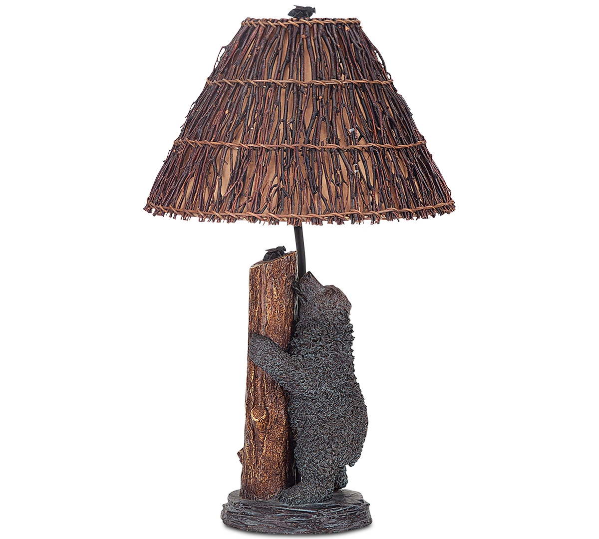 Click here for Cal Lighting Resin Bear Honey Bee Table Lamp - Ant... prices