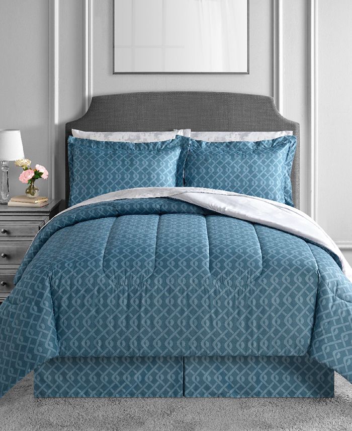 Fairfield Square Collection Anna 6-Pc. Reversible Twin Comforter Set ...