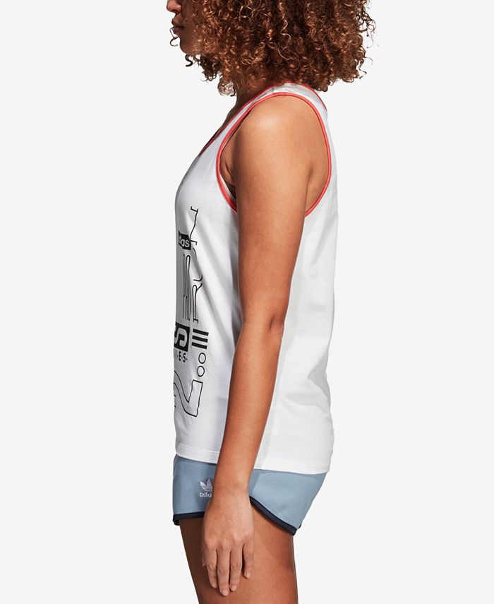 adidas Active Icons Mesh-Blocked Tank Top & Reviews - Tops - Women - Macy's