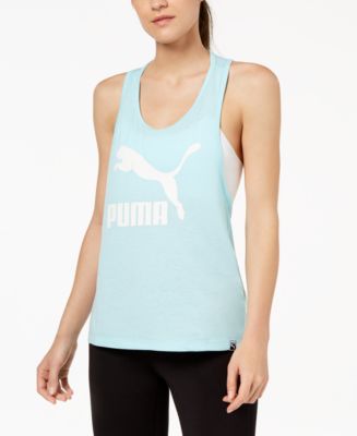 Puma Classics Logo Racerback Tank Top - Macy's