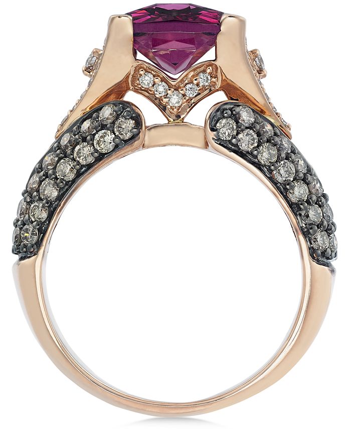 Le Vian Raspberry Rhodolite® Garnet (3 ct. t.w.), Chocolate Diamonds ...