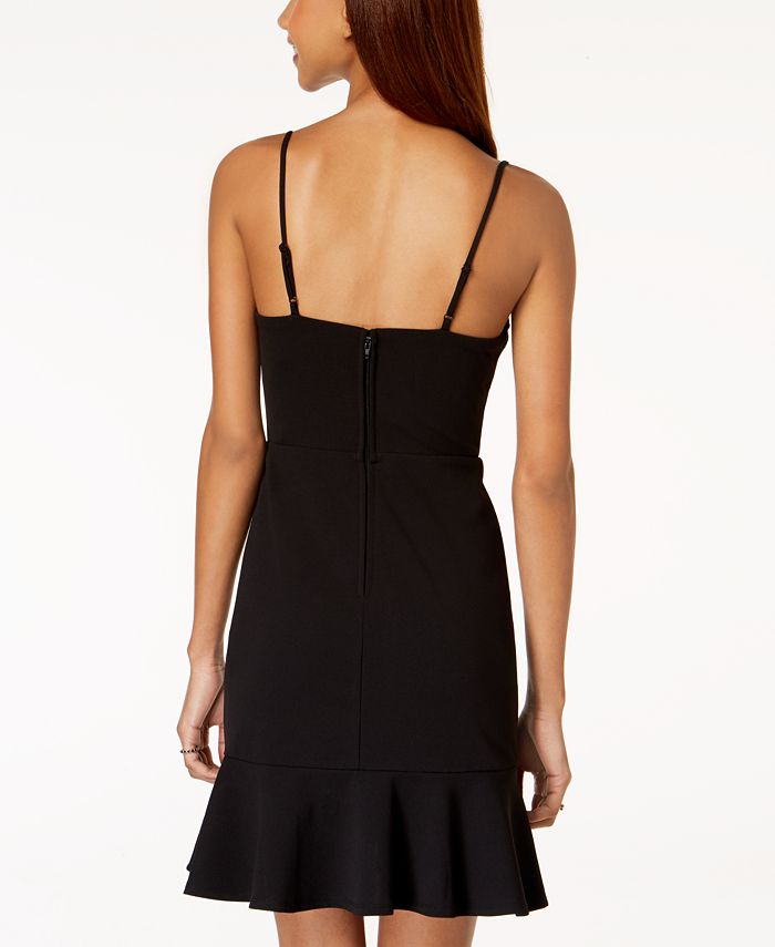 City Studios Juniors' Ruffle-Hem Mini Dress - Macy's