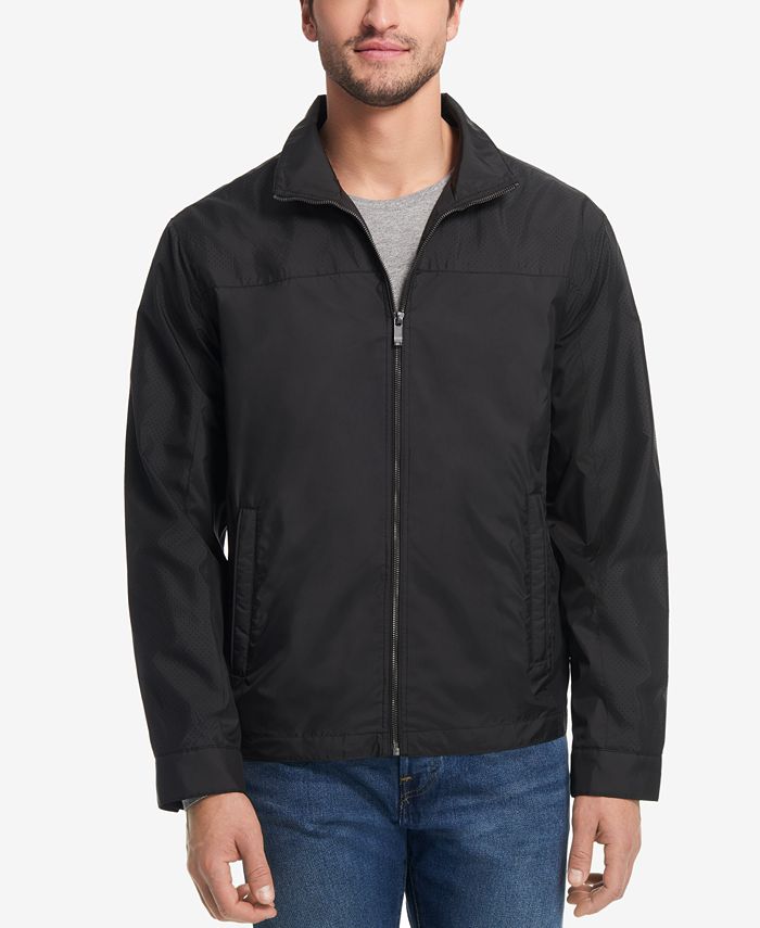 Weatherproof Men's Perforated Full-Zip Moto Jacket - Macy's