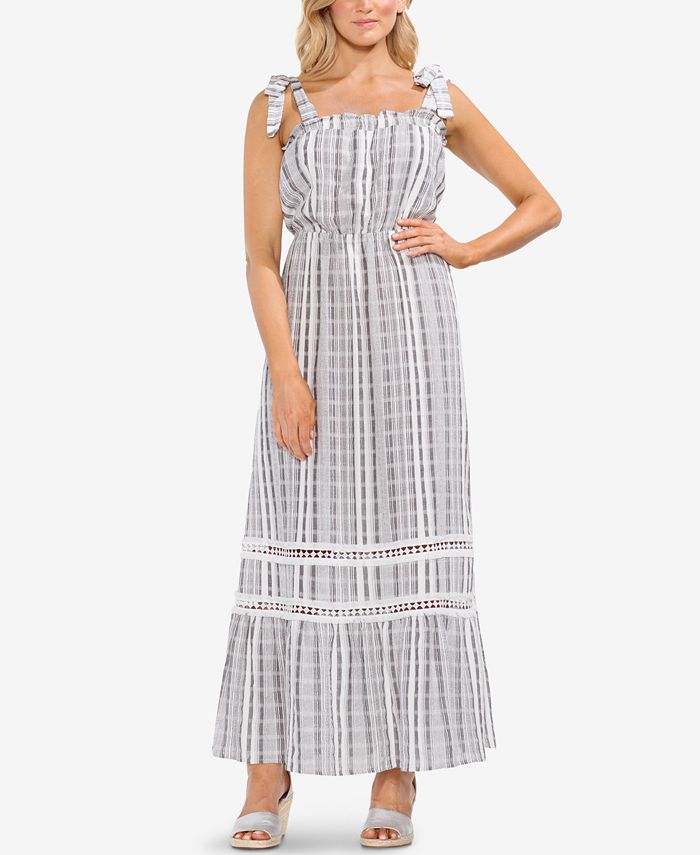Vince Camuto Cotton Printed Maxi Dress Macys