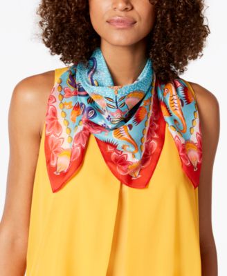 Echo Sea Life Silk Square Scarf - Macy's