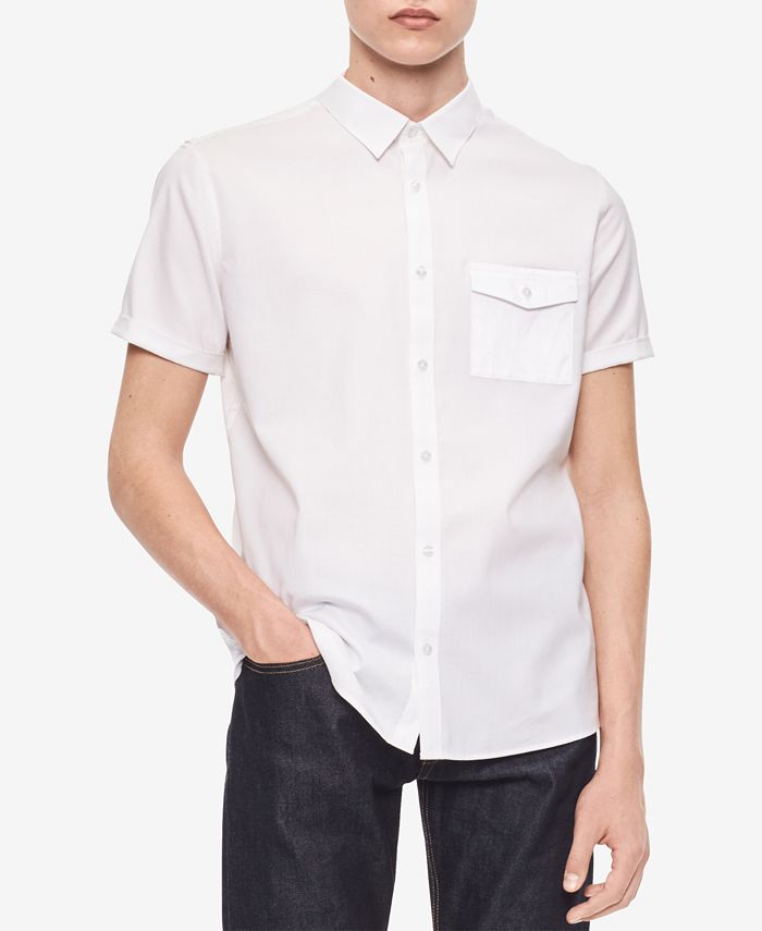 Calvin Klein Men's Single Pocket Shirt - Macy's