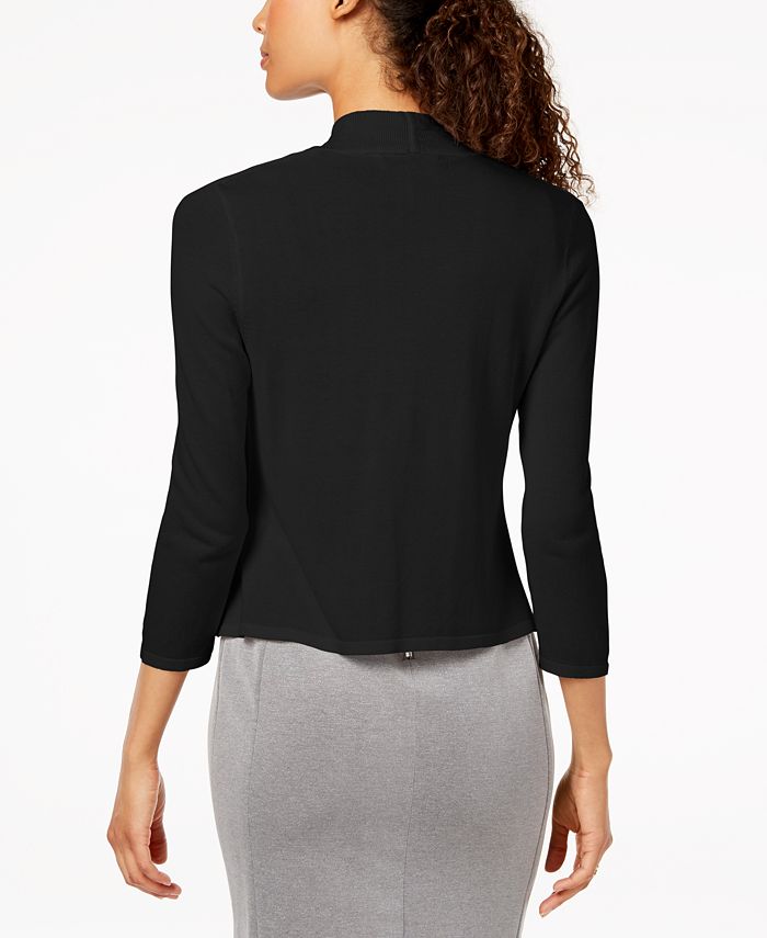 Kasper Open-Front Peplum Cardigan - Macy's