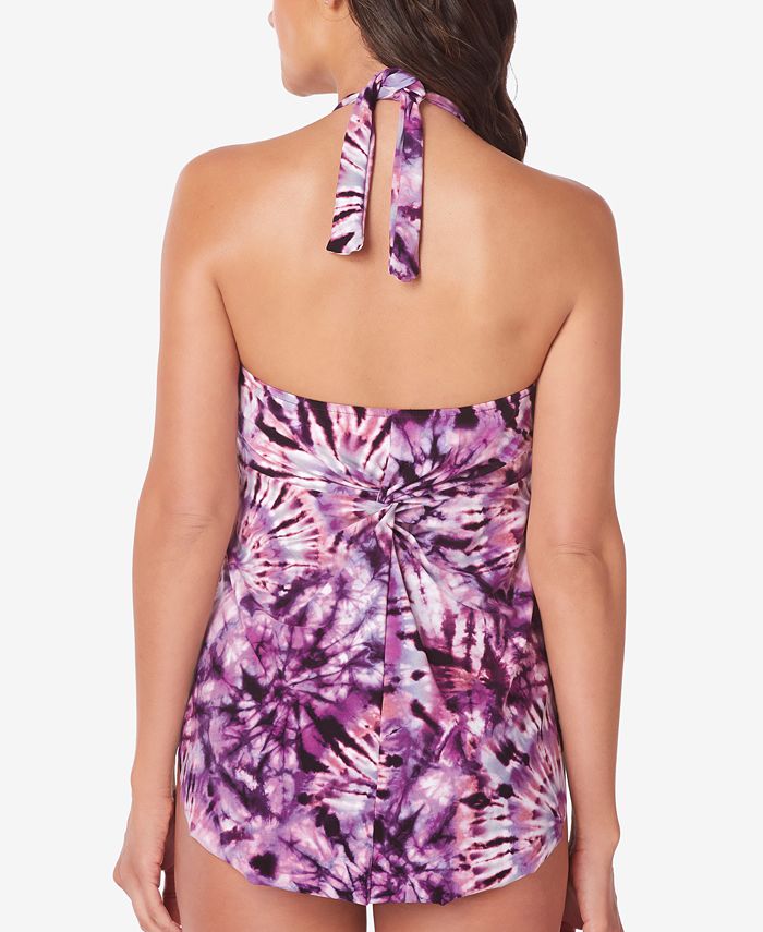 Magicsuit Good Vibes Printed Underwire High-Low Hem Tankini Top - Macy's