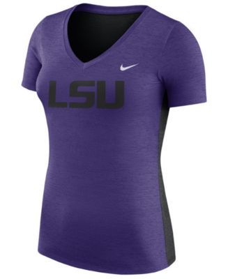 Nike Women's LSU Tigers Dri-Fit Touch T-Shirt - Macy's
