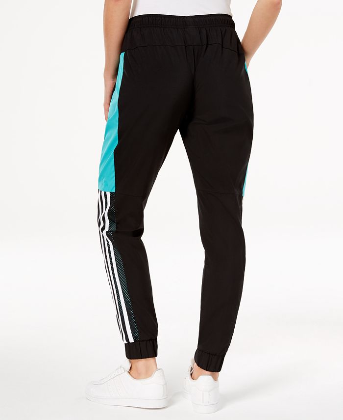adidas Colorblocked Mesh-Trimmed Wind Pants - Macy's