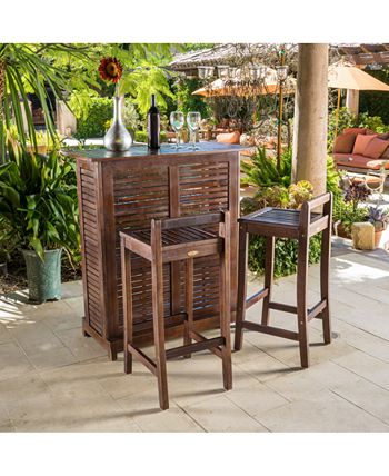 Noble House Jasen 3-Pc. Bar Set - Macy's