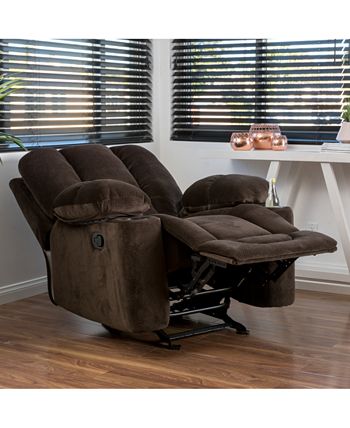 Noble House Barbee Glider Recliner, Quick Ship - Macy's