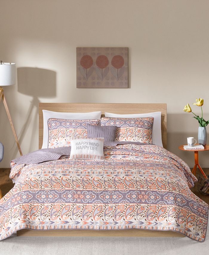 Intelligent Design Mirabelle Reversible 4-Pc. Quilted Twin/Twin XL ...