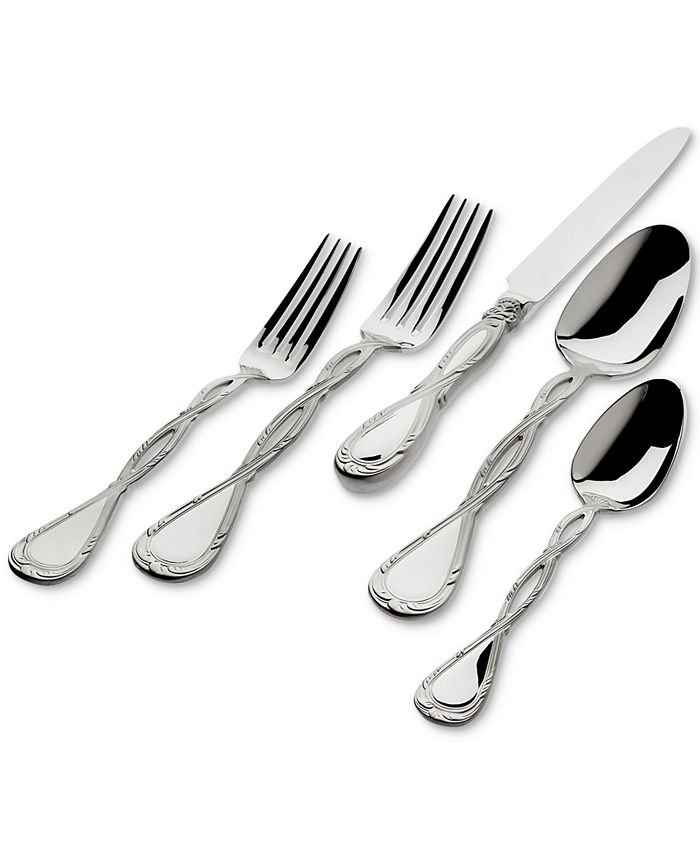 Ricci Argentieri Regale Satin 45-Pc. Flatware Set, Service for 8 - Macy's