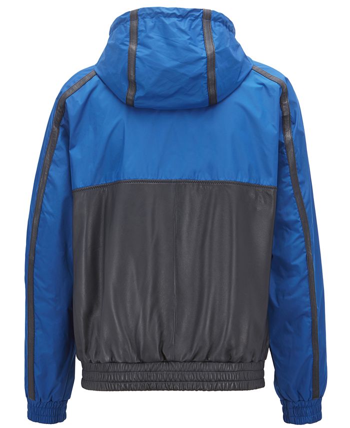 Hugo Boss Men's Lightweight Leather Jacket - Macy's