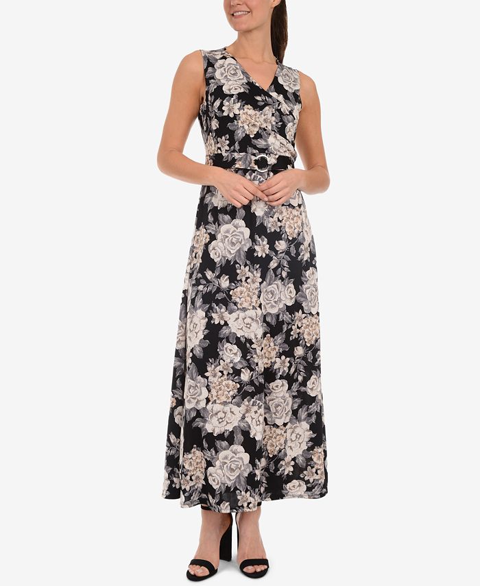 NY Collection Printed Maxi Dress - Macy's