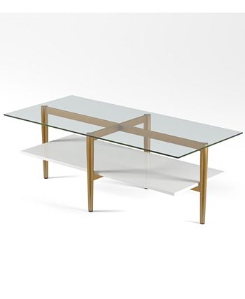 Furniture Otto Coffee Table with Shelf - Macy's