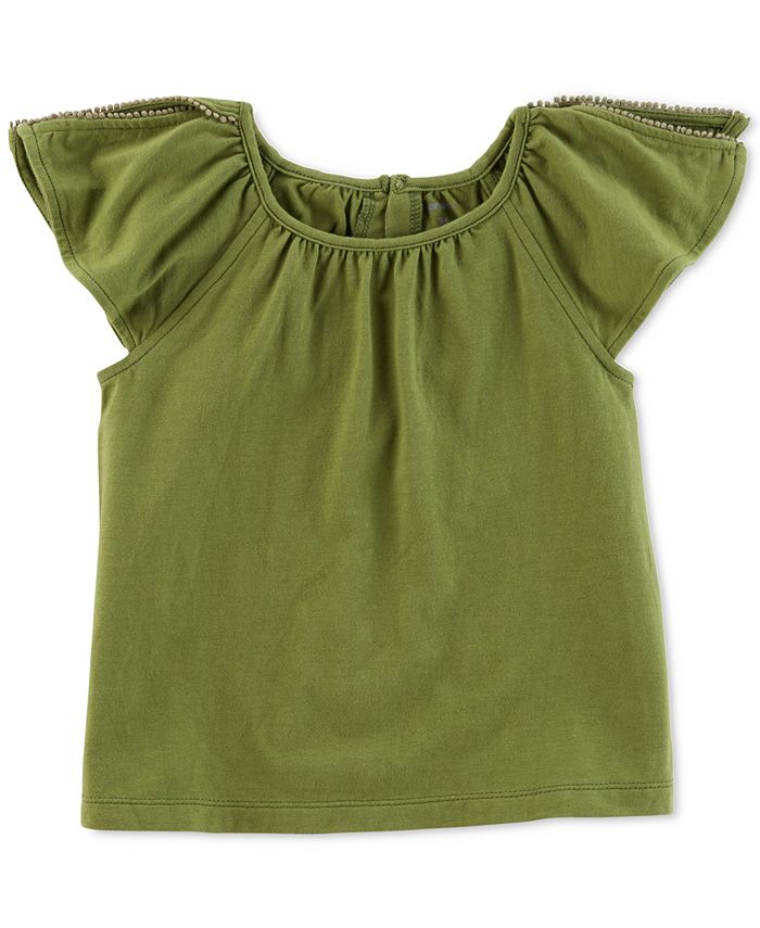Carter's Little Girls Split-Shoulder Top - Macy's