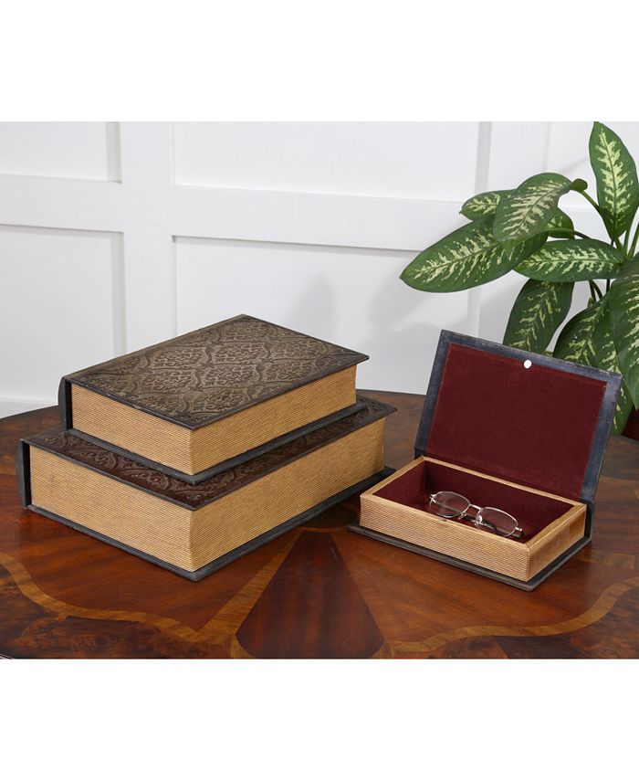 Uttermost Script Boxes, Set of 3 - Macy's