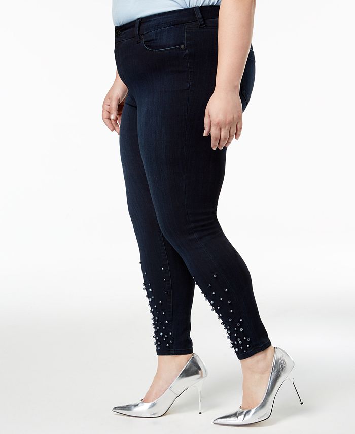 Celebrity Pink Trendy Plus Size Embellished Skinny Jeans - Macy's