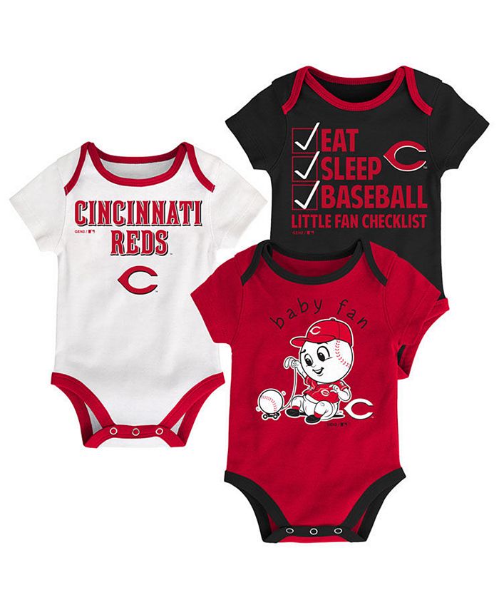 Outerstuff Cincinnati Reds Play Ball 3-Piece Set, Infants (0-9 Months ...