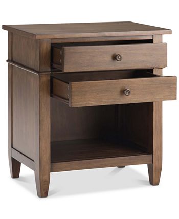 Simpli Home Thompson Bedside Table - Macy's
