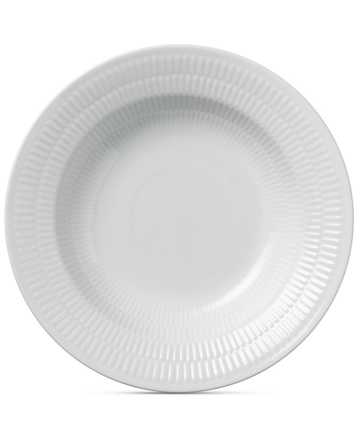 Royal Copenhagen White Fluted Rim Soup Bowl - Macy's