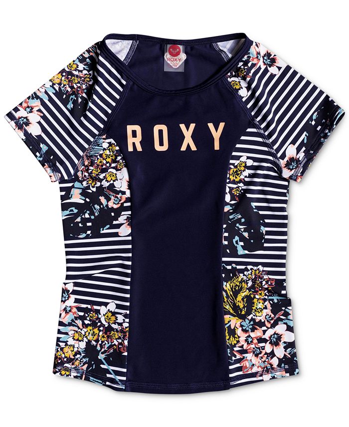 Roxy Big Girls Short-Sleeve Rash Guard - Macy's