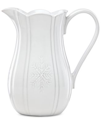 Lenox Alpine Carved Pitcher - Macy's