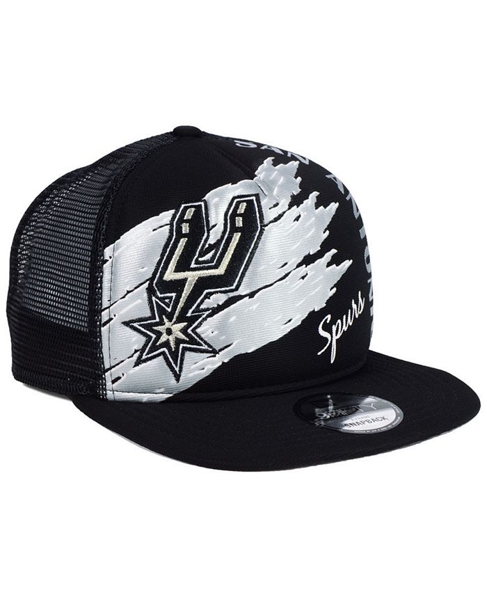 New Era San Antonio Spurs Swipe Trucker 9FIFTY Snapback Cap - Macy's