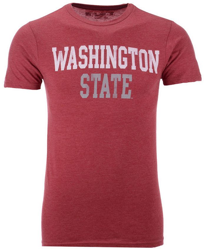 Retro Brand Men's Washington State Cougars Team Stacked Dual Blend T ...