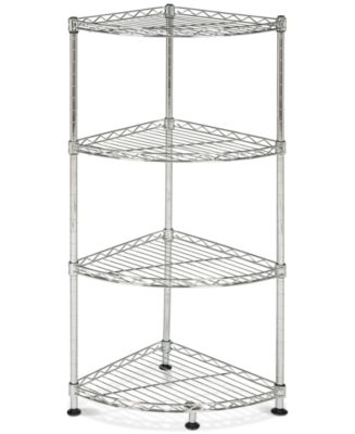 Damaris 4-Tier Chrome Wire Corner Rack - Macy's