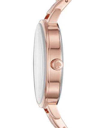 kate spade new york Women's Metro Pink Stainless Steel Bracelet Watch ...