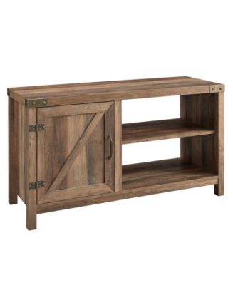 44 inch Rustic Farmhouse Barn Door Console - Rustic Oak - Macy's