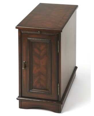 Butler Specialty Harling Olive Ash Burl Chair Side Chest - Macy's