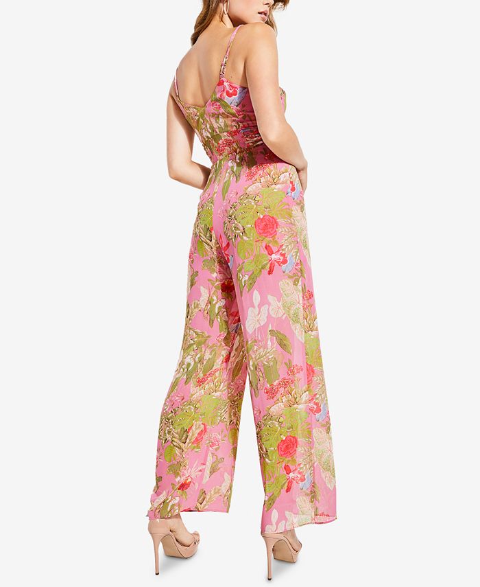 GUESS Pierre Adjustable Printed Jumpsuit - Macy's